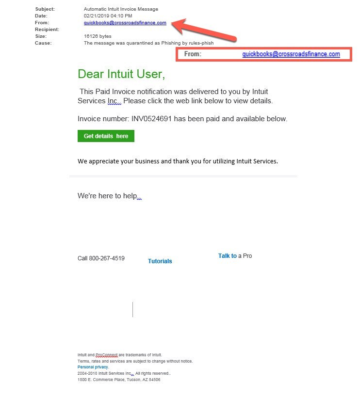 Report a Spoofing/Phishing Email – Intuit Official Website