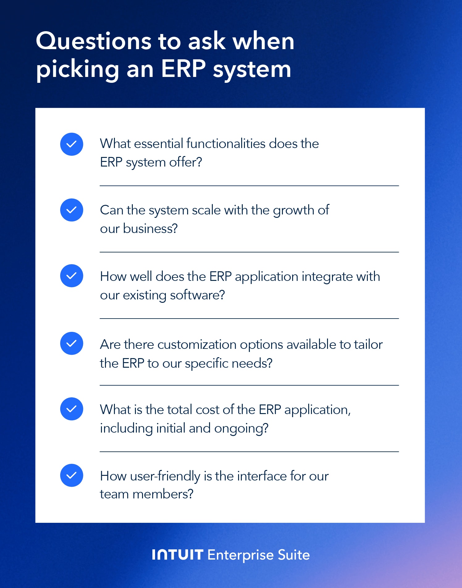 ERP applications | 10 ERP systems for 2025 | Intuit